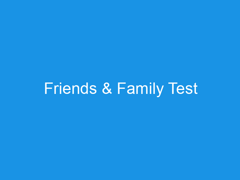 Friends & Family Test - Pound Hill Medical Group